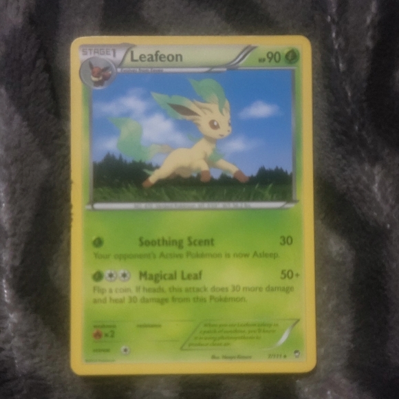 Pokemon | Toys | Leafon Pokemon Trading Card From The Set Ferious Fist ...